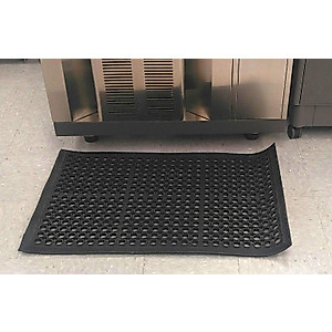 Yesland Rubber Door Mat 35 x 23 Inches, Durable Restaurant Kitchen Non-Slip Bar Drainage Utility Floor Mat, Ideal Entry Way Doormat for Home and Garden & Indoor Outdoor Wet Area