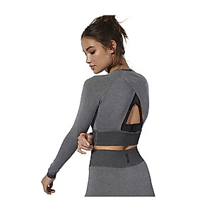 Reebok Womens Nature X Coverup Basic T-Shirt, Grey, X-Large