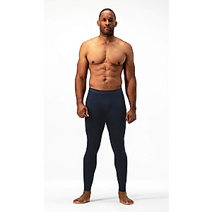 DEVOPS Men's Thermal Compression Pants, Athletic Leggings Base Layer Bottoms (2 Pack) (Small, Black/Navy)