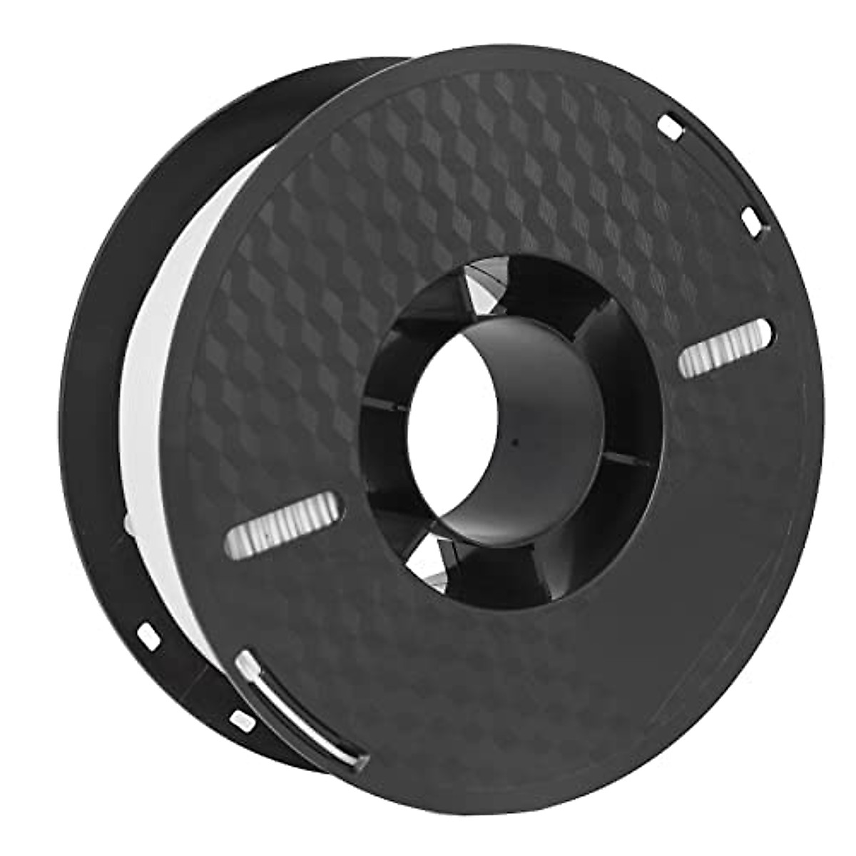 3D Printer Consumable, 1kg PLA Filament Smokeless Anti Clogging for Printing(White)