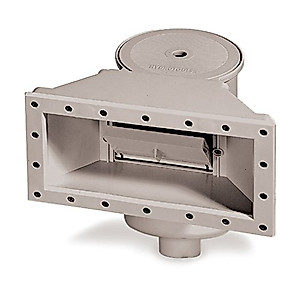 Hydrotools Swimline Model 8939G Complete Widemouth Thru-Wall Skimmer, Grey