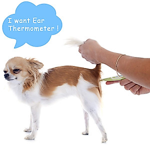 Cat and Dog Ear Temperature Monitor, Pet Only Thermometer, Dogs or Cats Ear Temperature Monitor with Warranty, Dog and Cat Ear Care Supply, Take Pet Temperature Tool.