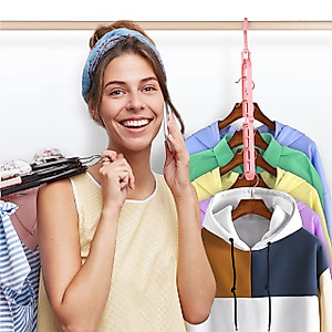 Vita88shop - Closet Organizers and Storage, Pack of 6 Multifunctional Closet Organizer Hangers with 9 Holes Closet Storage Organization for Wardrobe