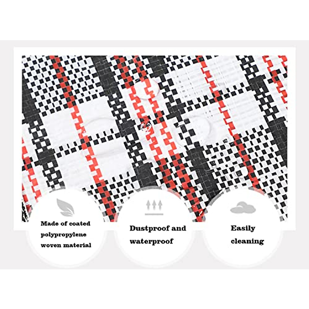 SONMA Large Storage Water Proof Organizer Bag (3 packs) With One Straight Line, Use for Home, Student Dormitory, Car Trunk, Camping.