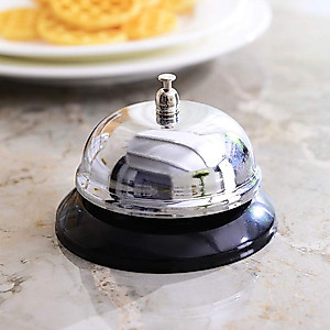 UCEC Desk Bell for Service & Reception Areas - Double-Side Ring Sign & Call Bell for Hotels, Schools, Restaurants