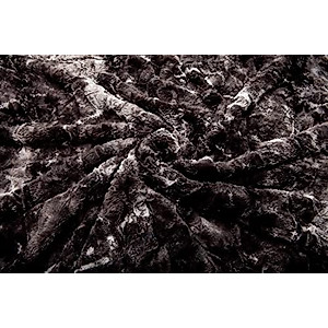 Chanasya Super Soft Fuzzy Faux Fur Throw Blankets - Fluffy Plush Lightweight Cozy Snuggly with Sherpa for Couch Sofa Living Room Bedroom - Grey Fall & Winter Home Decor (50x65 Inches) Gray Blanket