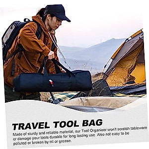 HANABASS 3pcs BBQ Storage Bag Grilling Utensils Grill Utensil Storage Bag Barbecue Cooking BBQ Hardware Holder BBQ Grill Accessories Bag Camping BBQ Holder Tool Chemical Fiber Travel