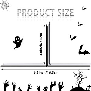 Hotop Halloween Tombstone Metal Stakes for Foam 6.5 x 3 Inches Tombstone Graveyard T Shaped Stakes for Halloween Outdoor Graveyard Yard Lawn Decorations(Silver, Black,20 Pieces)