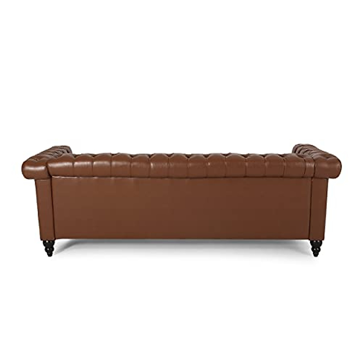 Christopher Knight Home Parkhurst Sofas, Cognac + Dark Brown