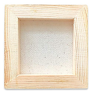 LWR CRAFTS Mini Stretched Canvas 4" X 4" Pack of 6