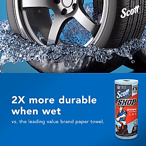 Scott Shop Towels Original (75147), Blue, 55 Sheets/Standard Roll, 12 Rolls/Case, 660 Towels/Case