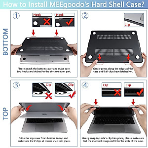 MEEgoodo Case for M3 MacBook Pro 16 inch Case 2023 2021 Released A2991 A2780 A2485 M2 M1 Pro/Max Chip, Laptop Hard Shell Case with Keyboard & Camera Cover Compatible with MacBook Pro, Clivia