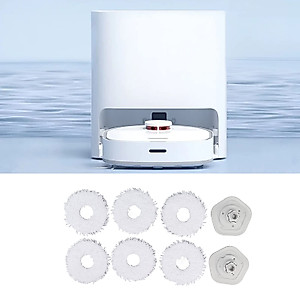 GLOGLOW Dreame Bot W10 W10 Pro Vacuum Cleaner Mop Cloths Pads Replacement with Holder - & Easy to Maintain, Reduce Dust, Essential Accessories for Dreame Bot W10 W10 Pro