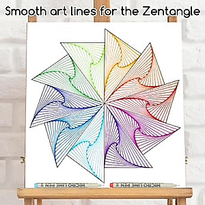 STANBLUE 12 Colored Micro Pens 05, Fineliner pens Waterproof Archival Ink Set, No Bleed Drawing Art Pens for Illustrating, Journaling, Bible Zentangle Supplies