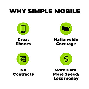 SIMPLE Mobile Samsung Galaxy S10, 4G LTE, 128GB, Black - Prepaid Smartphone (Locked)