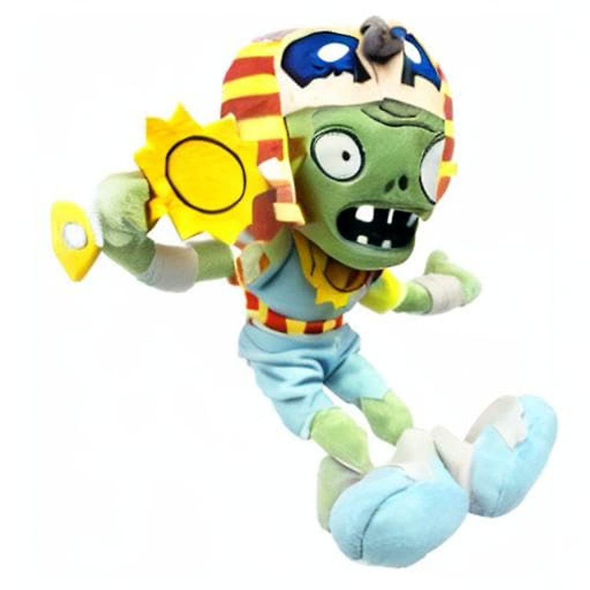 JHESAO 12" Plants and Zombies Plush RA Zombie Toys PVZ Plushies 1 2 Stuffed Soft Doll Sun Zombie Toy