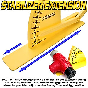 HD Switch - OEM Upgrade - Deck Blade Leveling Leveler Gage Gauge for Husqvarna Sears Craftsman Dixon Lawn Mower Garden Tractors Zero Turn Lawnmowers