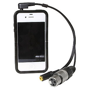 LyxPro XLR Female to TRRS 10 Feet Connects Professional XLR Microphones to iOS, iPhone, iPad, and iPod includes Onput for Headphones - Long