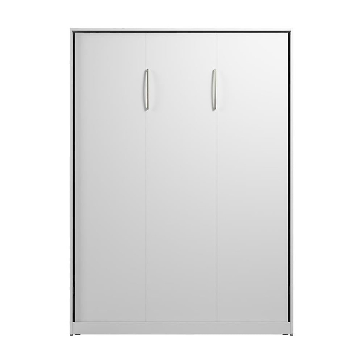 Bestar Claremont 59W Full Murphy Bed in White, Sleeping Arrangement for Multipurpose Area, Bedroom, Guest Room, or Living Room