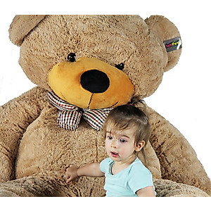Joyfay 78" Giant Teddy Bear Huge 6.5 feet Stuffed Teddy Bear Soft Toy Valentine's Big Gift (Brown)