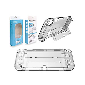 LNtech [Upgraded version] 3 in 1 Dockable Crystal Clear Cover Case Screen Protector Compatible with Nintendo Switch OLED Model 2021 and Joy-Con Controller