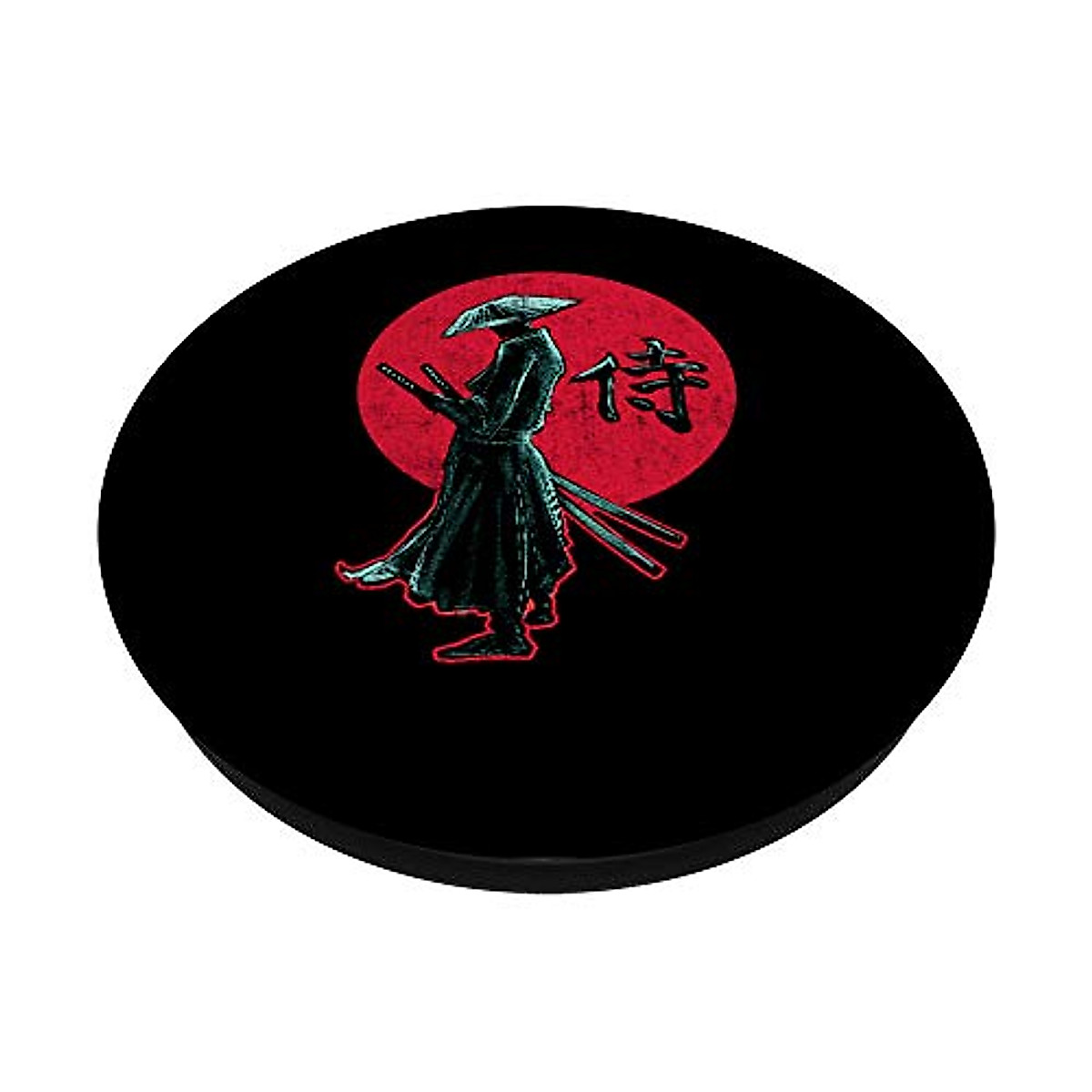 Samurai Sunset Japanese Warrior Sword Manga Anime Nippon PopSockets Grip and Stand for Phones and Tablets