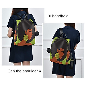 ALAZA African American Woman Backpack for Daily Shopping Travel