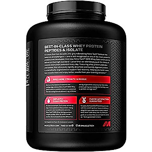 Whey Protein Powder | MuscleTech Nitro-Tech Whey Gold Protein Powder | Whey Protein Isolate Smoothie Mix | Protein Powder for Muscle Gain | Chocolate Protein Powder, 5 lbs (69 Serv) (package varies)