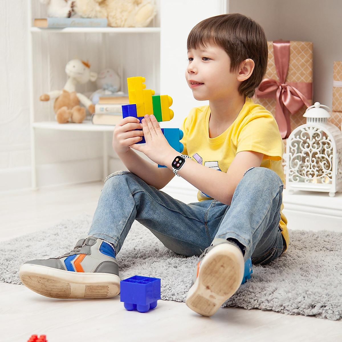 Chofit 5 Pack Bands Compatible for Verizon Gizmo 3 2 1/Gabb Watch Bands for Kids, 20MM Band Quick Release Colorful Pattern Wristband Straps for Verizon Gizmo Watch 2/T-Mobile SyncUP Kids Smartwatch