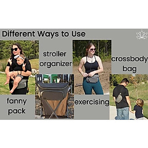 Lotus Lane Crossbody Diaper Bags for Baby Mini Diaper Bag Fanny Packs Stroller Diaper Bag for Men and Women (animal Print)