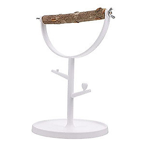 PATKAW Outdoor Toys Outdoor Toys Outdoor Playset of 2 Bird Perches, Wooden Parrot Wooden Perch Bird Perch Training Standing Rack Parrot Stand Branch Outdoor Toys Outdoor Playset Outdoor Playset