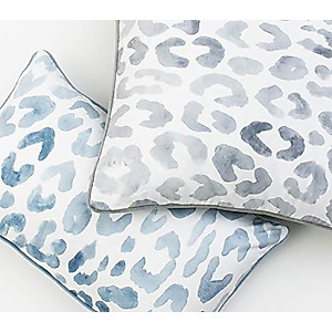 Thro by Marlo Lorenz Miron Cheetah Velvet Throw Pillow, 20" x 20", Gray