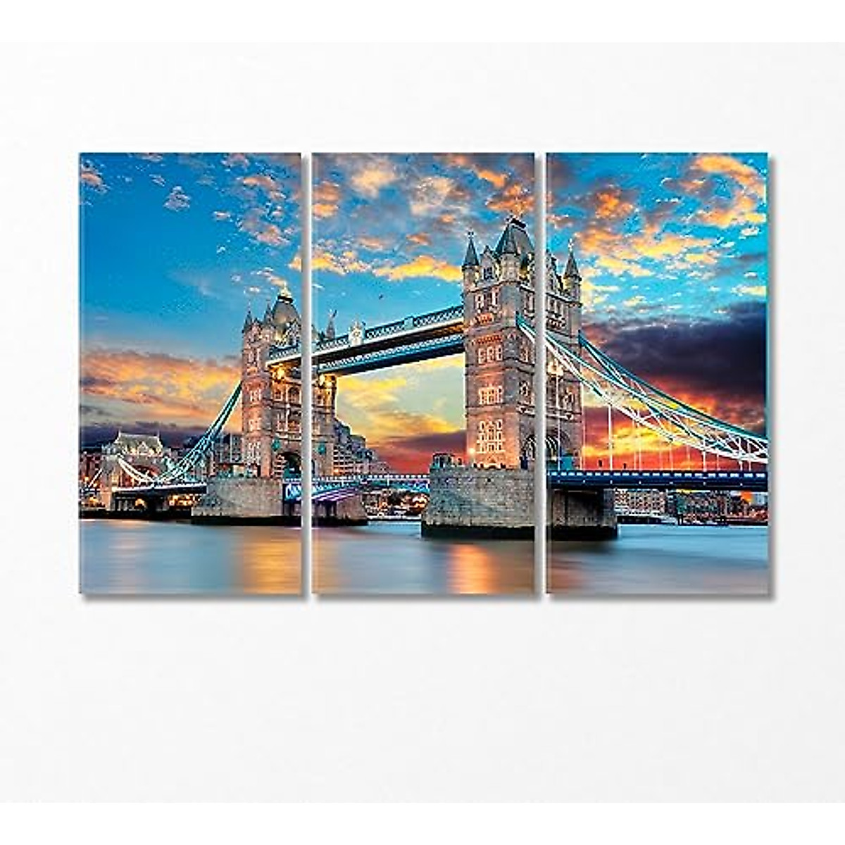 Tower Bridge in London UK Canvas Print 5 Panels / 36x24 inches