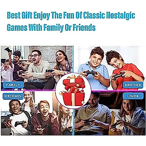 TAMNAN Nostalgia Stick Game- Ultimate Retro Game Console, 20000+ Games, 9 Classic Emulators, 4K HDMI Output, Dual 2.4G Wireless Controller