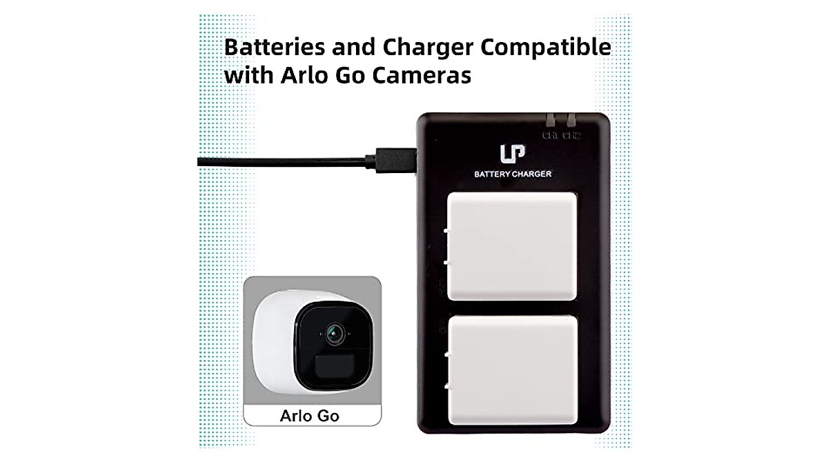 Arlo Battery Charger Pack for Arlo Go 2-Pack | Reliable Power Solution