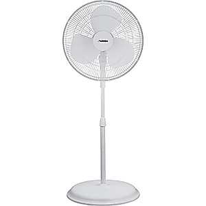 Lorell 00074 Pedestal Fan, 47.3" x 17.8" x 17.8", White