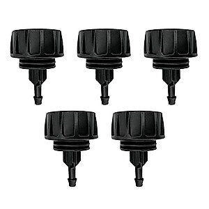 5 Pack 1/4 Inch Drip Irrigation Tubing to Faucet/Garden Hose Adapter, 1/4" Drip Irrigation Fitting Hose Connectors, Convert 3/4" Garden Hose to 1/4" Drip Tubing for Irrigation Kits