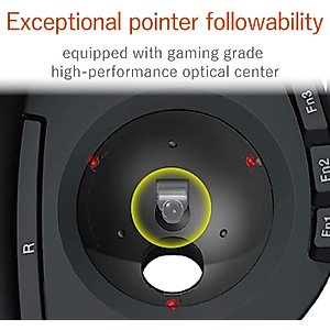 Elecom M-DT1DRBK Wireless 8-Button Tilt Mouse