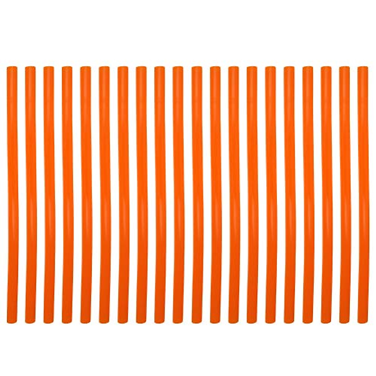 Othmro 20Pcs Hot Glue Sticks 9.8" Length 0.43" Dia Glue Sticks Bulk, Hot Glue Gun Refill Sticks, Hot Melt Adhesive Glue Stick All-Purpose Dual Temp Glue Sticks (Orange)