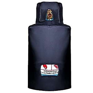 30 LB Propane Tank Cover 2 Pack, Heavy Duty Cloth Waterproof & Weather Resistant Propane Tank Cover 30 LB Propane Cover for RV Trailer