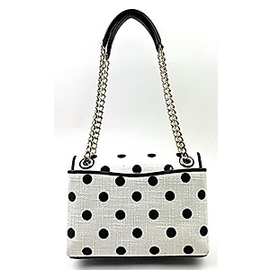 Kate Spade Natalia Embroidered Dot Medium Flap Shoulder Bag (Cream multi)