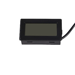 MELIFE 4pcs Digital LCD Thermometer Fahrenheit Temperature Digital LCD (℉) Fridge Thermometer Black 1M Cable with Probe for Fridge Freezer Refrigerator Aquarium