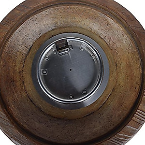 Christopher Knight Home Muriel Outdoor 25" Light-Weight Concrete Round Fire Pit 40K BTU, Dark Brown