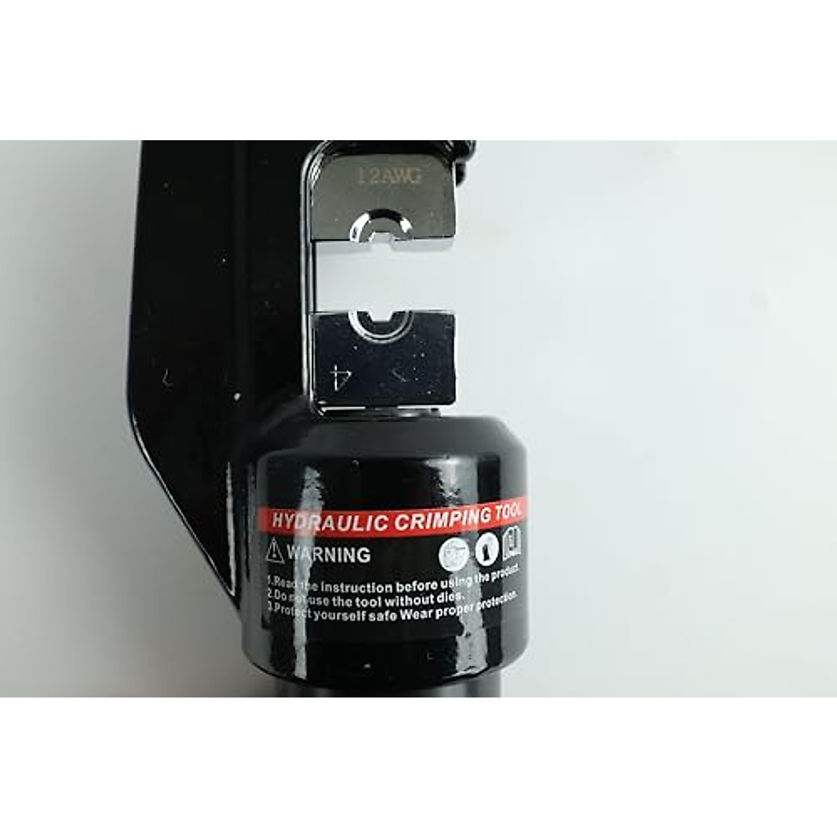 AMZCNC Hydraulic Cable Lug Crimper 10 US TON 12 AWG to 00 (2/0) Electrical Terminal Cable Wire Tool Kit with 9 Die (Crimping Tool)