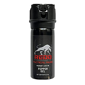 REDD Pepper Spray, Tactical Nuke - (1.40% MC) Maximum Strength Pepper Gel - (2 oz)