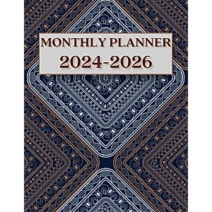 2024-2026 Monthly Planner 3 years: 36 Months Planner,January 2024 to December 2026, 3-Year Calendar & Monthly Planner- 8.5x11 inches, |Theme: Professional |