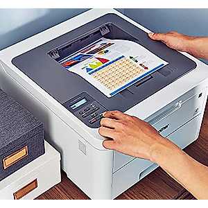 Brother L-3210CW Series Compact Digital Color Laser Printer I Wireless & USB Connectivity | Mobile Printing I Print Up to 19 Pages/min I Up to 250-sheet/tray Input + Printer Cable