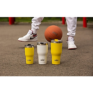 Beast 40 oz Tumbler Stainless Steel Vacuum Insulated Coffee Ice Cup Double Wall Travel Flask (Lemon)