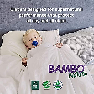 Bambo Nature Baby Diapers Classic, Size 4 (15-40 Lbs), 30 Count
