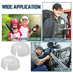 Universal Bump Cap Insert Baseball Bump Cap Insert Lightweight Bump Cap Insert Safety Bump Cap PE Lined Bumper Hat Insert for Comfortable Head Protection (White, 4 Pieces)
